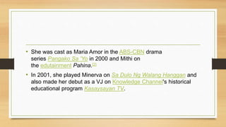 Dianne dela Fuente Biography, Early life, Career.pptx