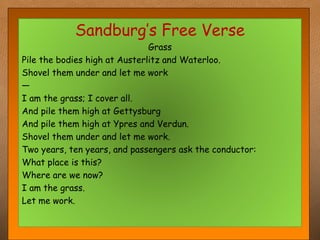 Analyzing Free Verse | PPTX