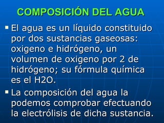 EL AGUA | PPT