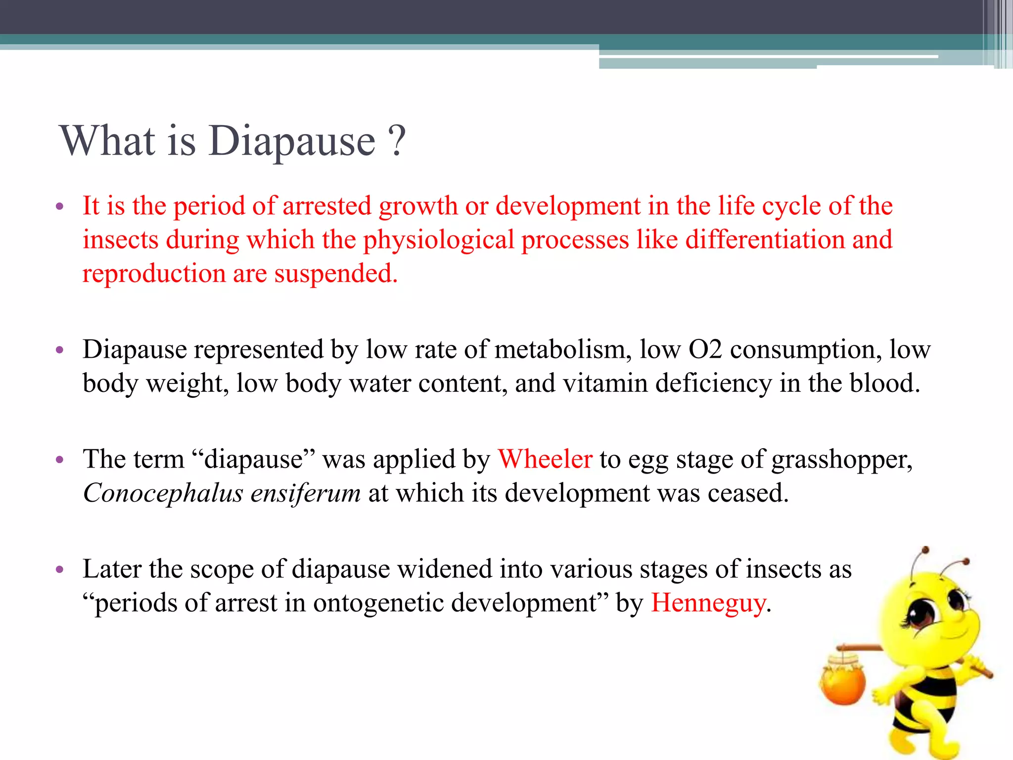 Diapause mechanism in Insects-Bismoy Mohanty | PPTX