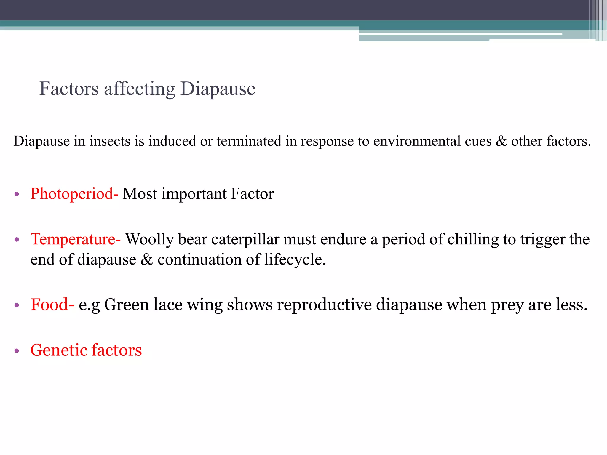 Diapause mechanism in Insects-Bismoy Mohanty | PPTX