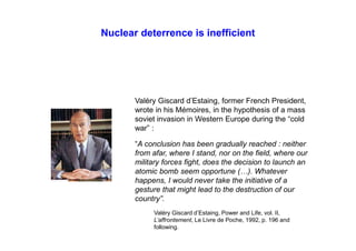 Towards a nonviolent civil defence : 1 An alternative to armed defence ...