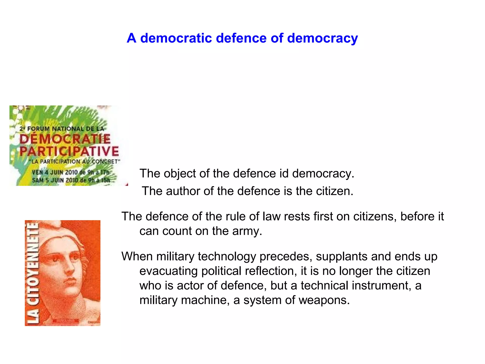 NCD. — 08. Definition and design of a nonviolent civil defence | PPT