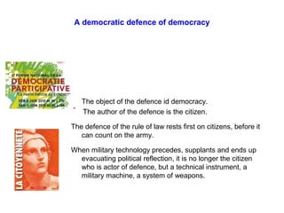 NCD. — 08. Definition and design of a nonviolent civil defence | PPT