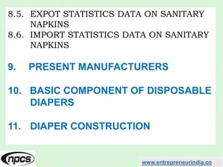 Diaper (Baby and Adult) and Sanitary Napkins | PPTX