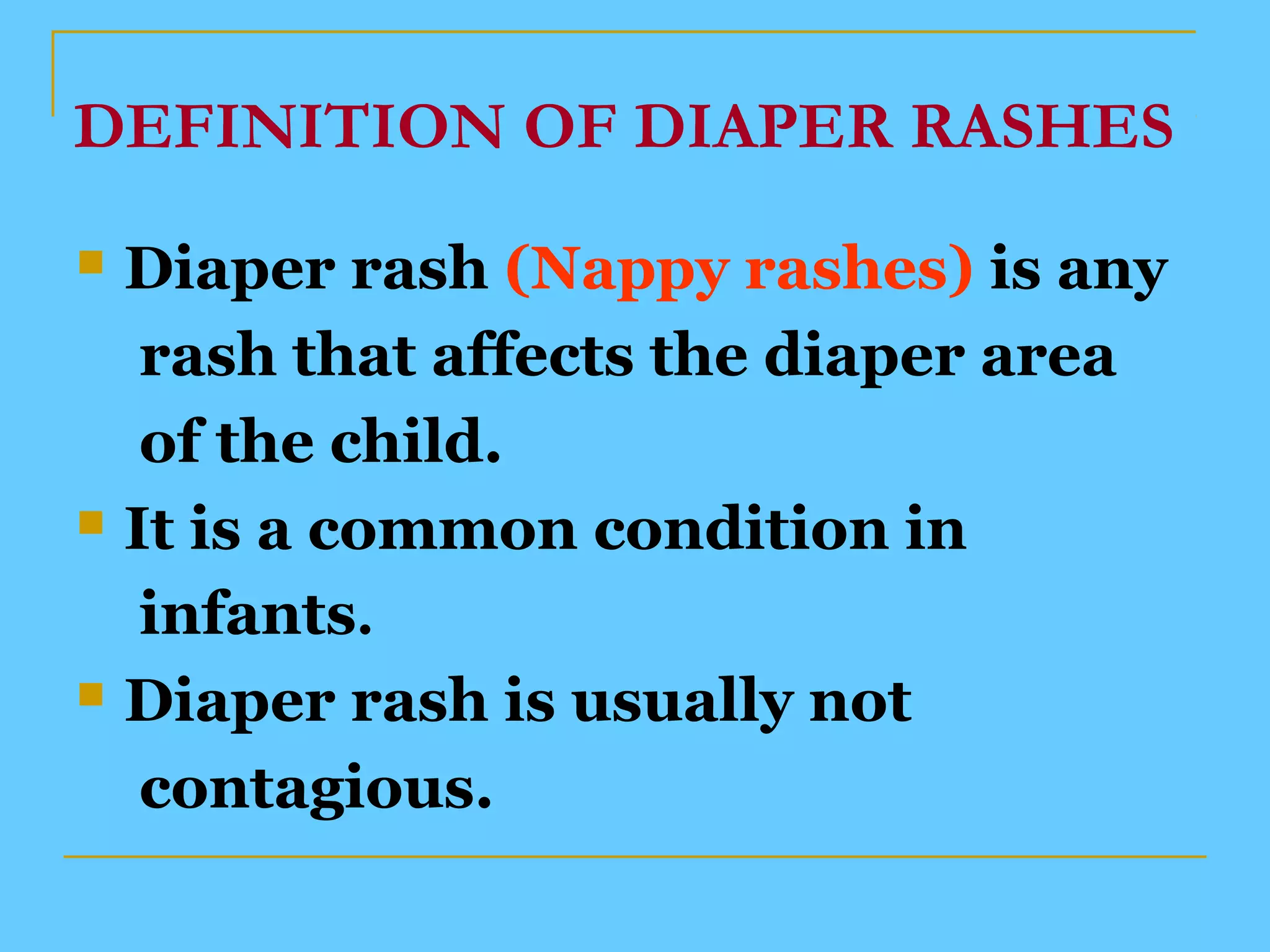 Diaper rashes | PPT