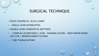 Traumatic Injuries of Diaphragm | PPTX