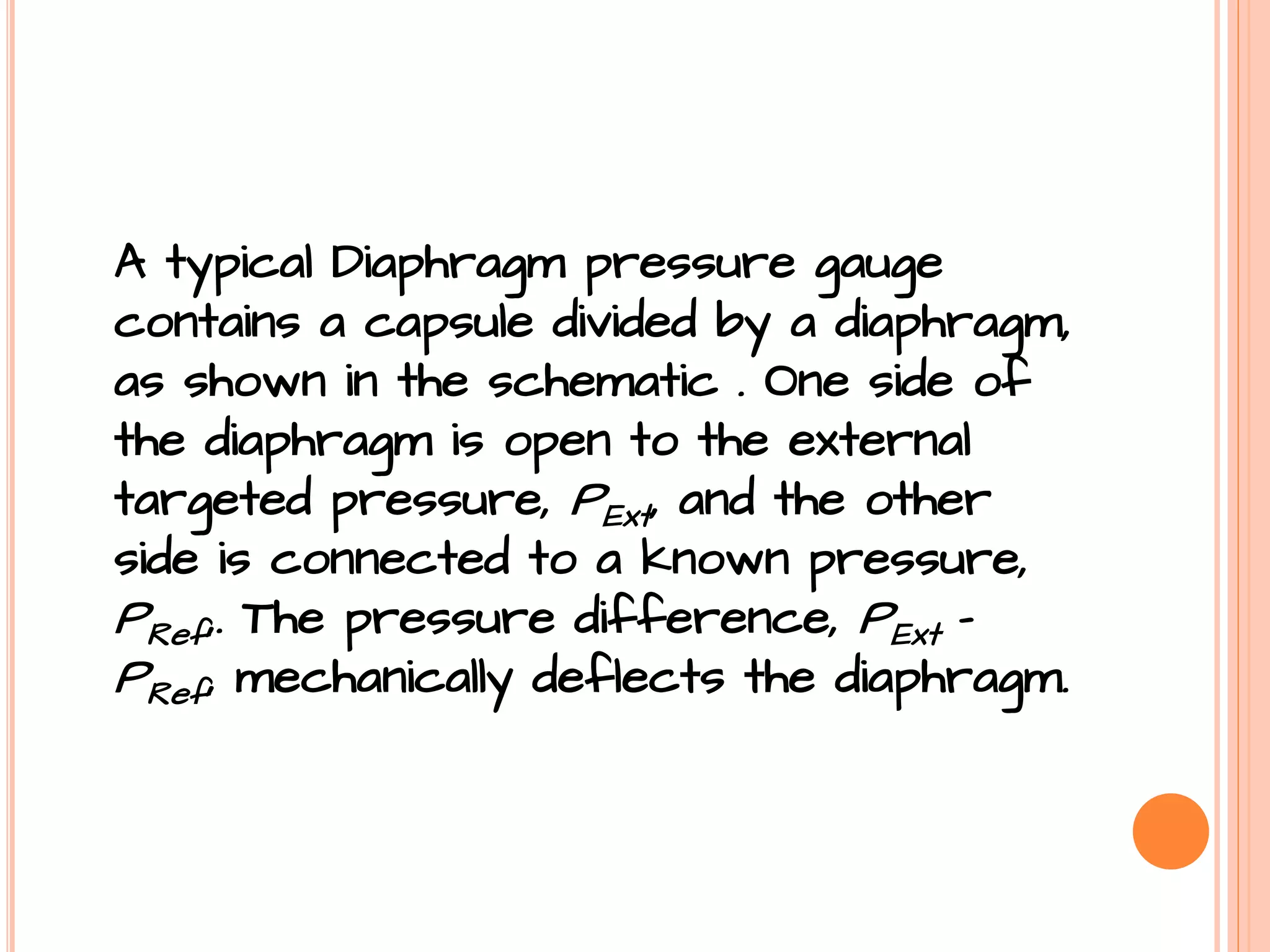 Diaphragm and bellows pressure gauge | PPTX