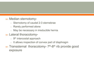 Diaphragmatic hernia | PPTX