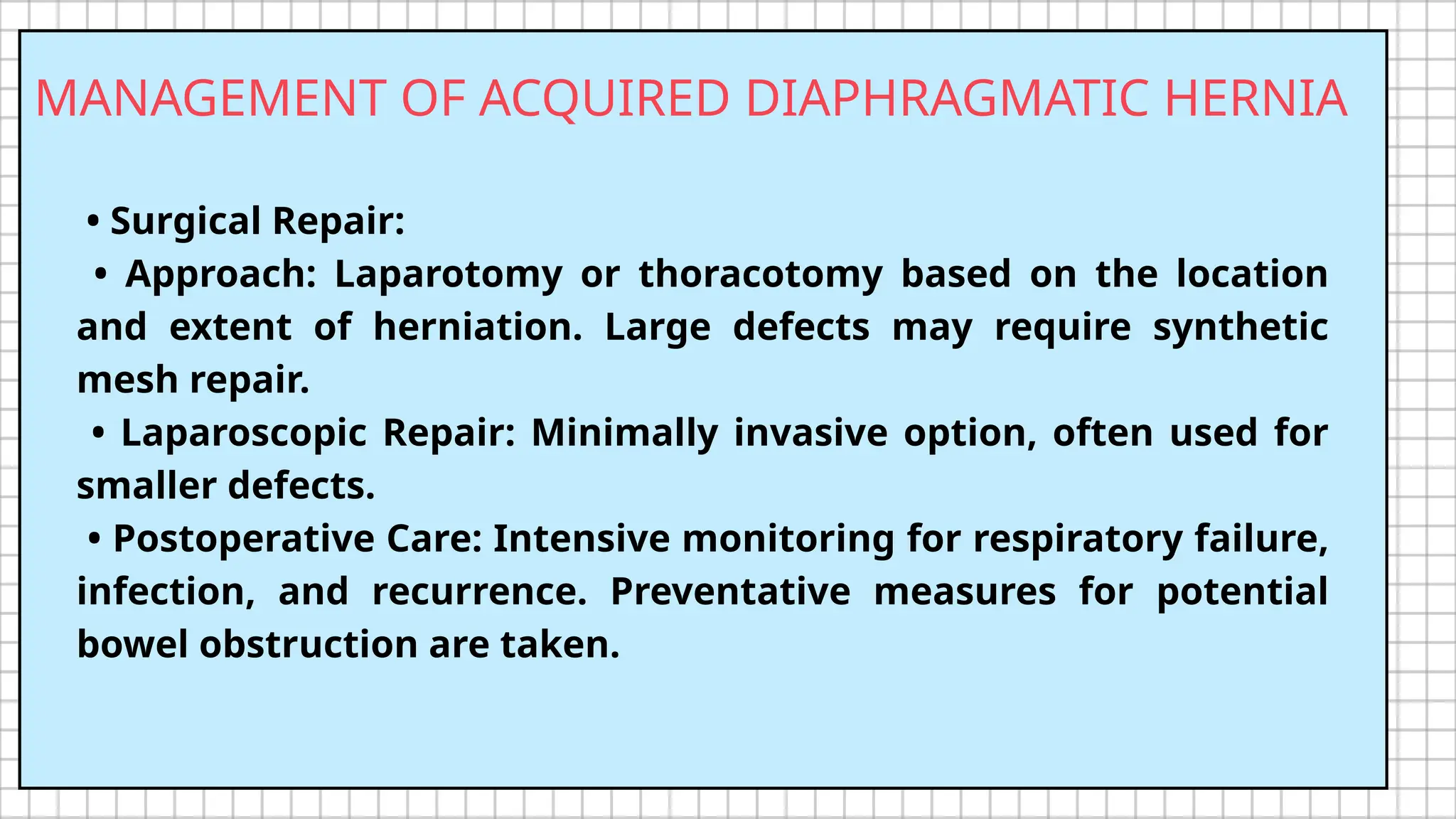 Diaphragmatic Hernia: Understanding the Anatomy, Diagnosis, and ...