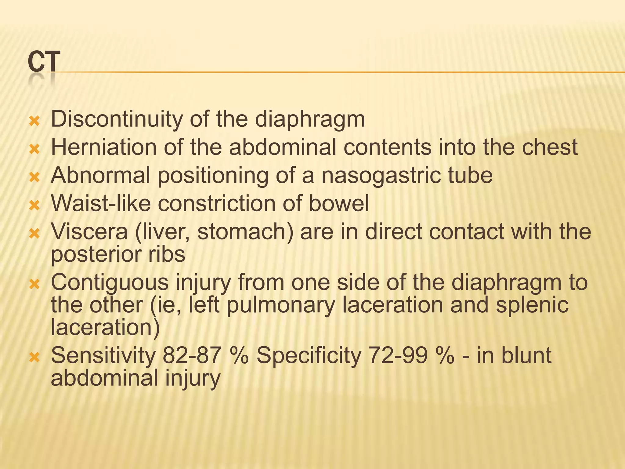 Diaphragmatic injury | PPTX