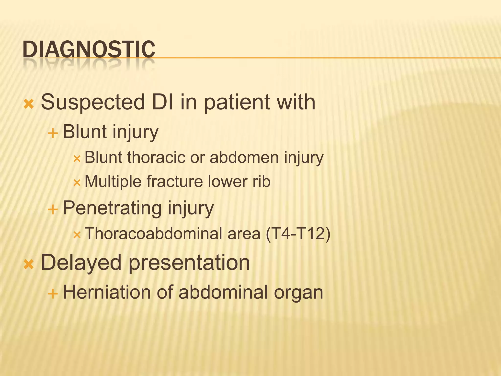 Diaphragmatic injury | PPTX