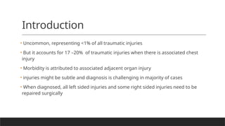 Diaphragmatic injury.pptxDiaphragmatic injury.pptx