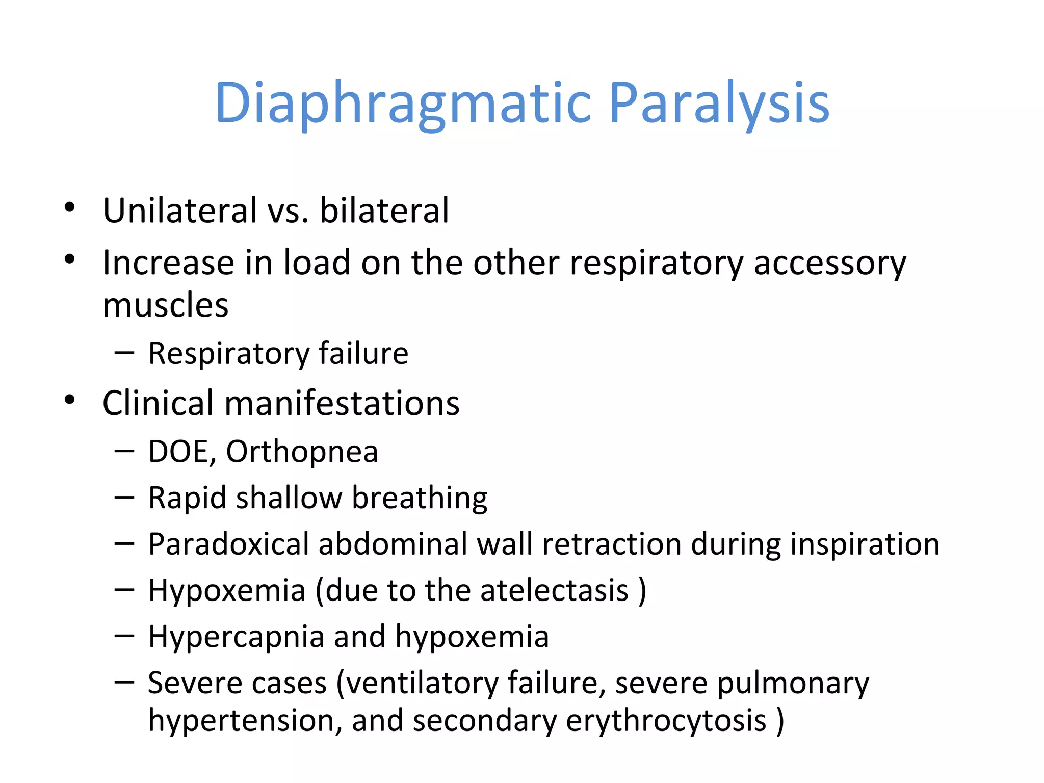 Diaphragm Movement And Contractility Evaluation By Thoracic Ultrasound ...