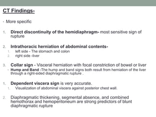Imaging of Diaphragmatic rupture | PPTX
