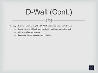Diaphragm Wall | PPT