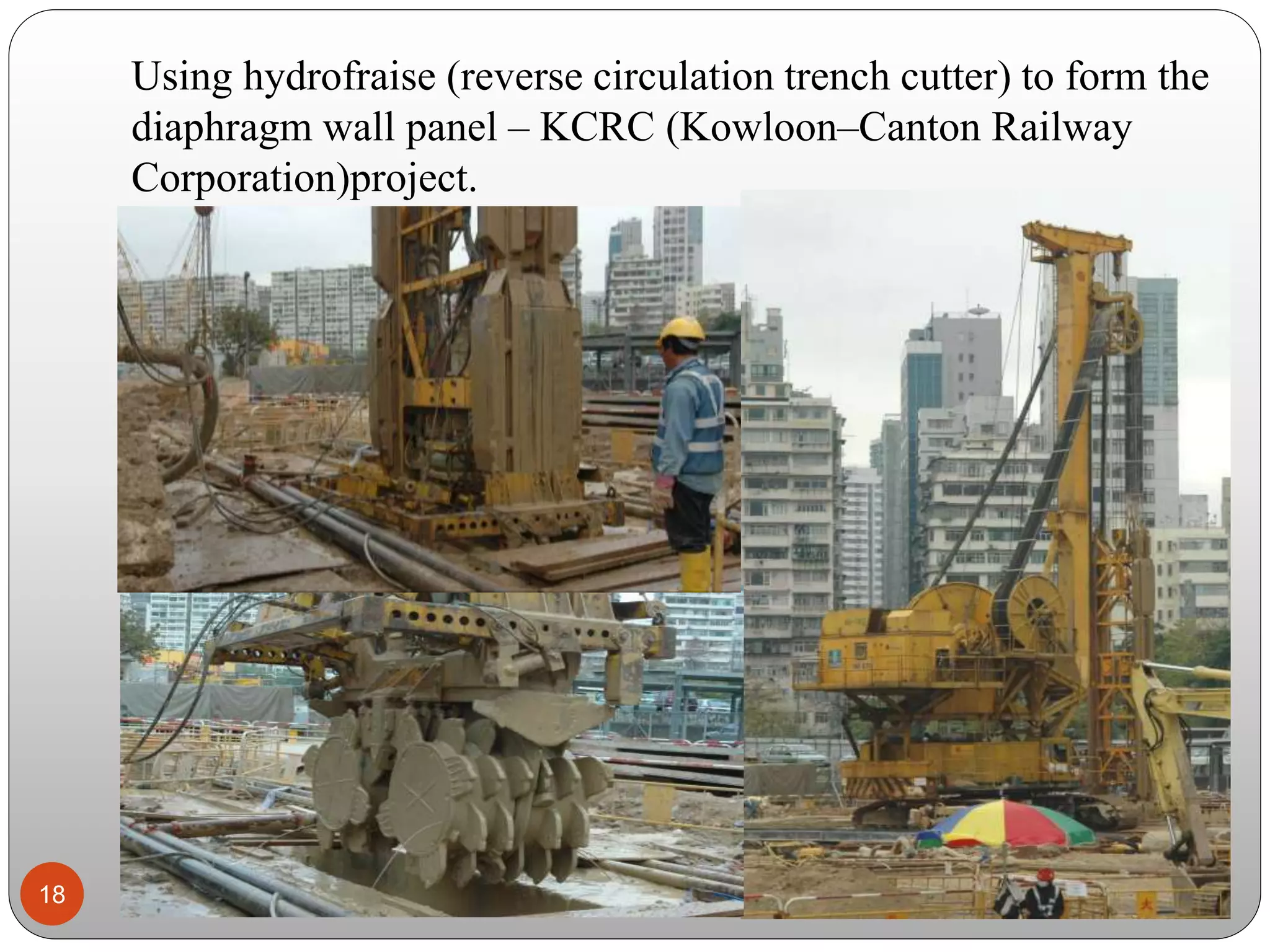 Diaphragm wall construction | PPTX