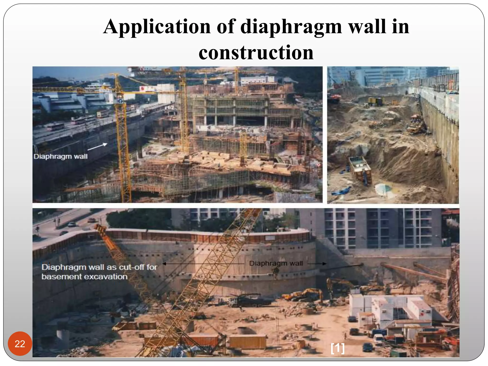 Diaphragm wall construction | PPTX