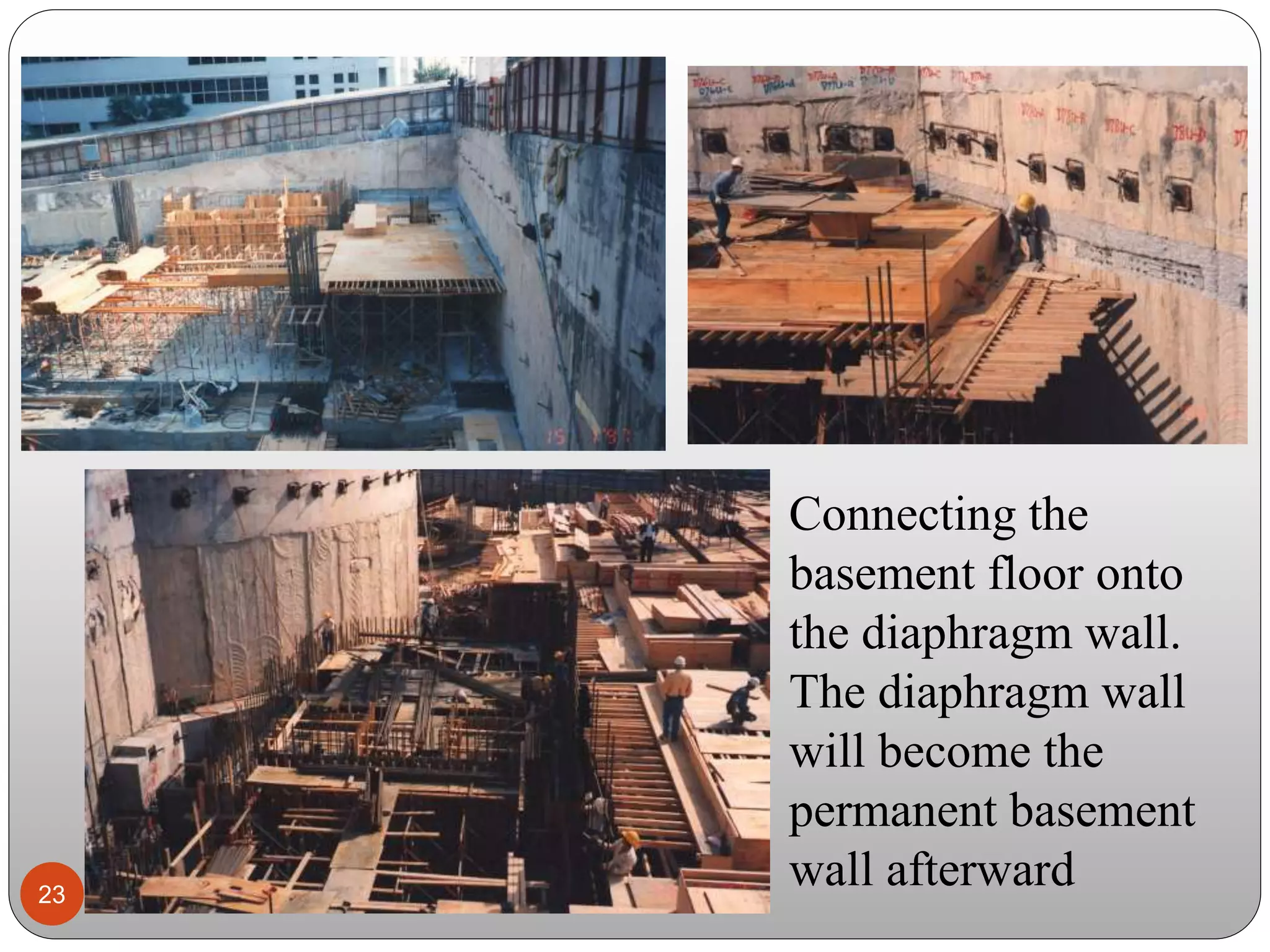 Diaphragm wall construction | PPTX