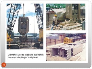 Diaphragm wall construction | PPTX