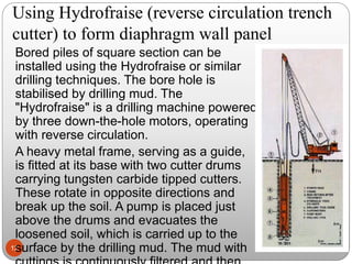 Diaphragm wall construction | PPTX