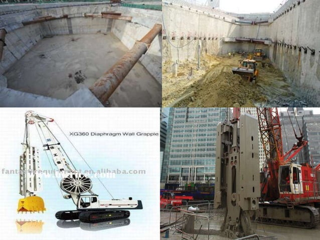 Diaphragm wall: Construction and Design | PPTX