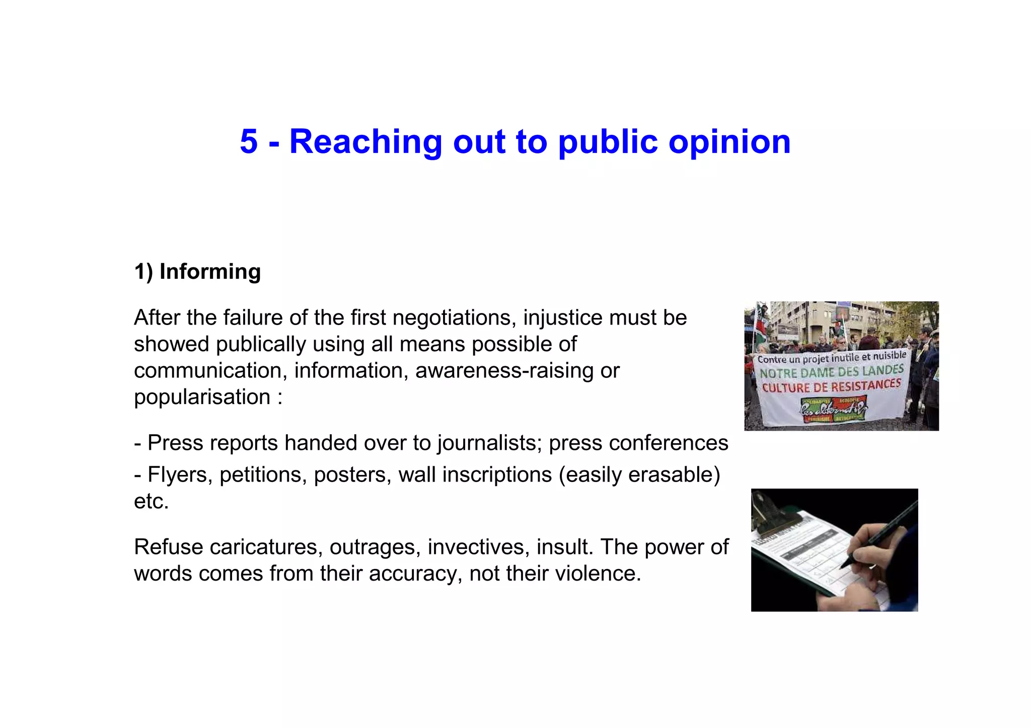 S. — 01. The means and steps of a nonviolent action campaign | PPT