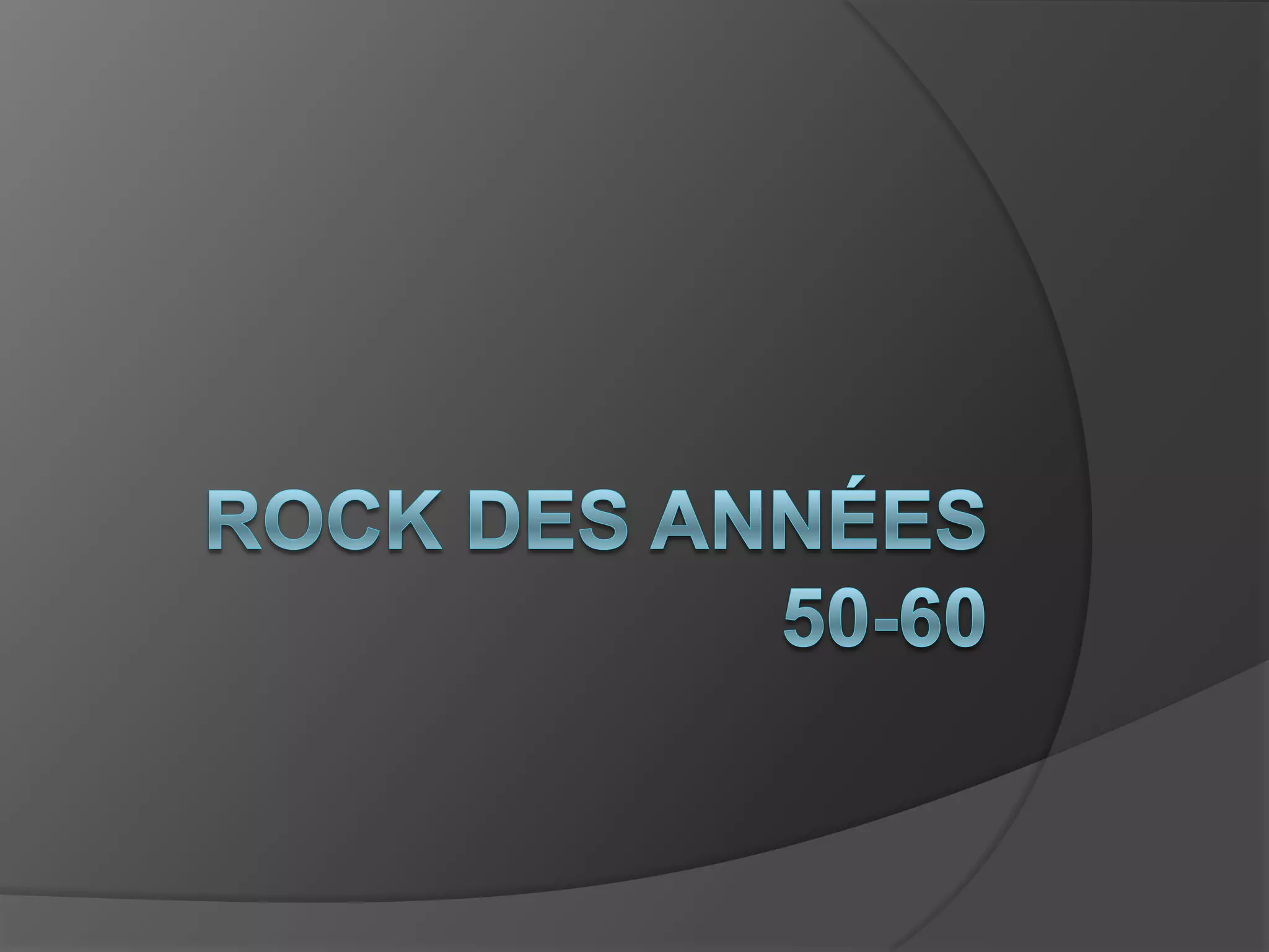Diapo blog rock des années 50 | PPTX