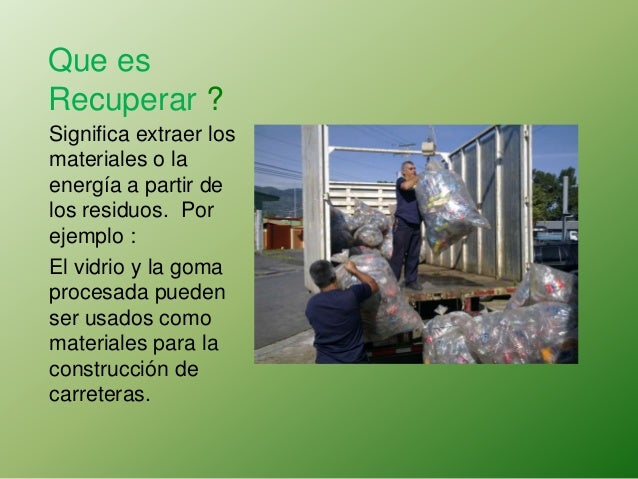 Diapositivas de el reciclaje