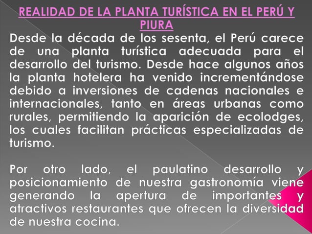 Diapo de planta turistica | PPTX