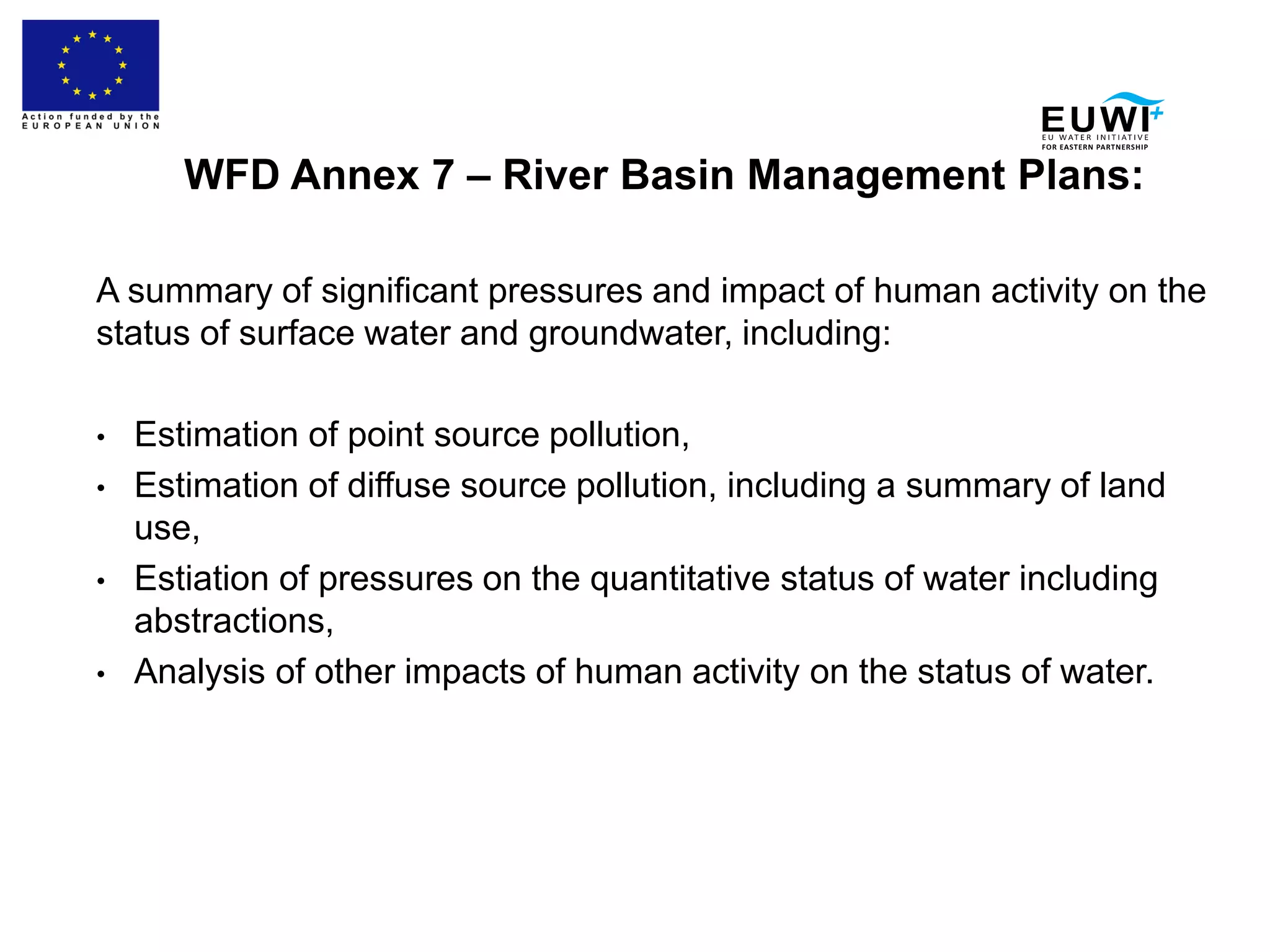 Pressures, impacts and risk on surface water. Concept and examples | PDF