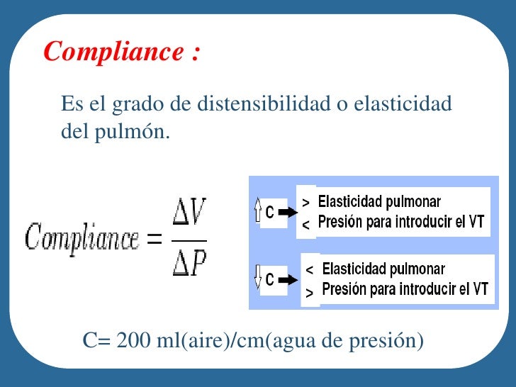 COMPLIANCE PULMONAR