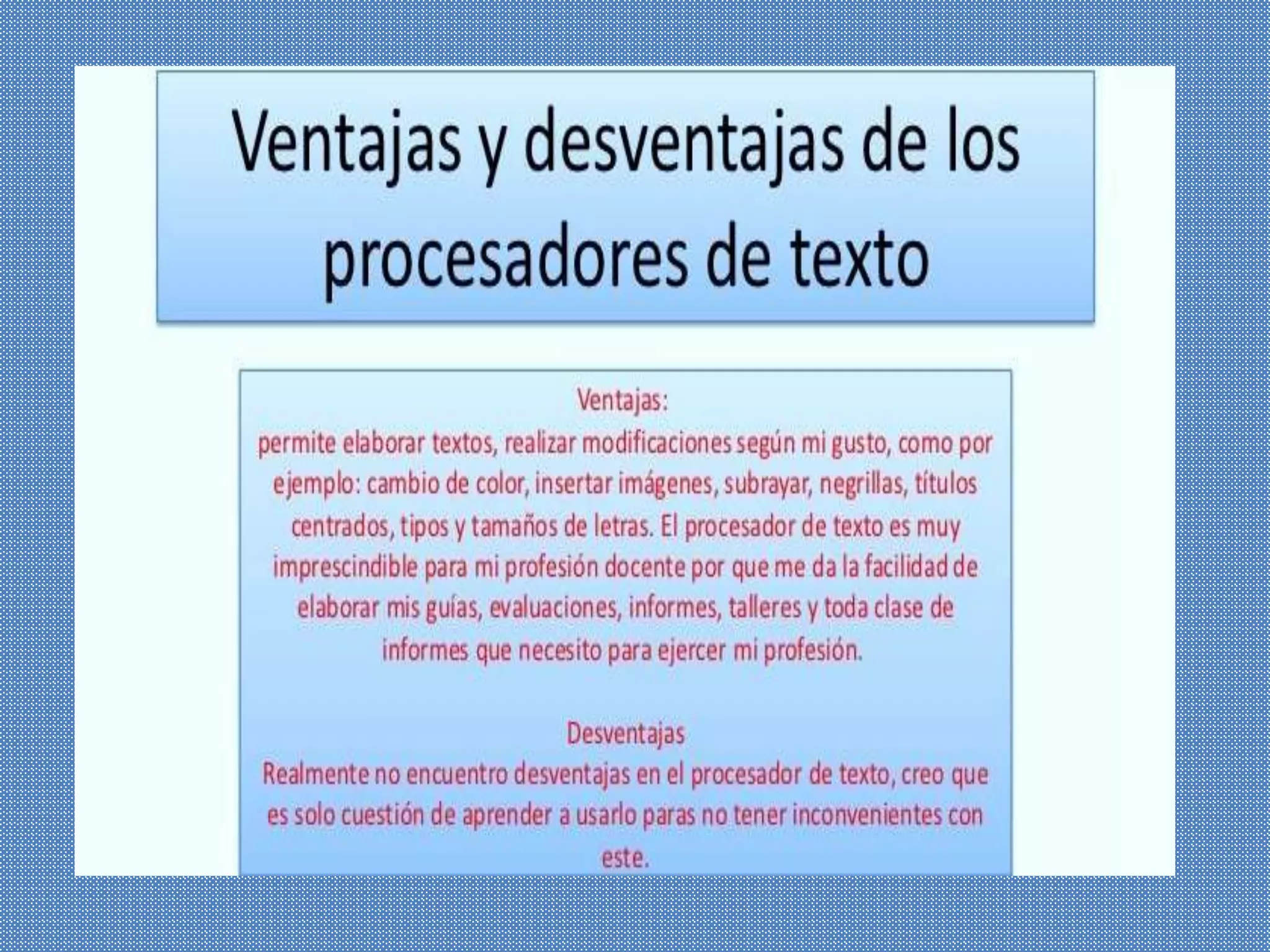 procesadores de texto | PPTX