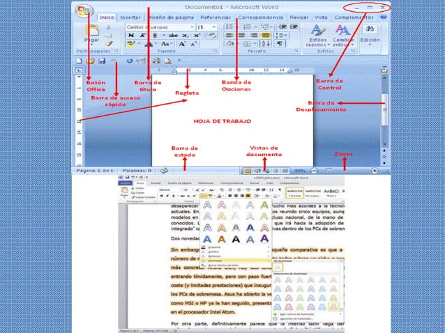 procesadores de texto | PPTX