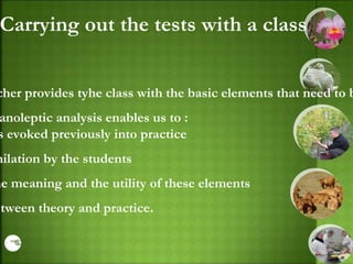 Diaporama Organoleptic analysis | PPT