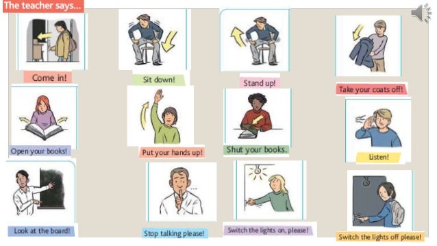 Diaporama classroom orders: English classroom