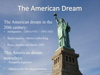 Diaporama the american dream | PPT