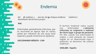 Concepto Epidemia, Endemia y Pandamia, Casos | PPTX