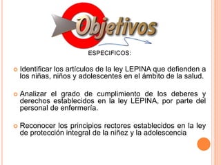 ley lepina en el salvador | PPTX