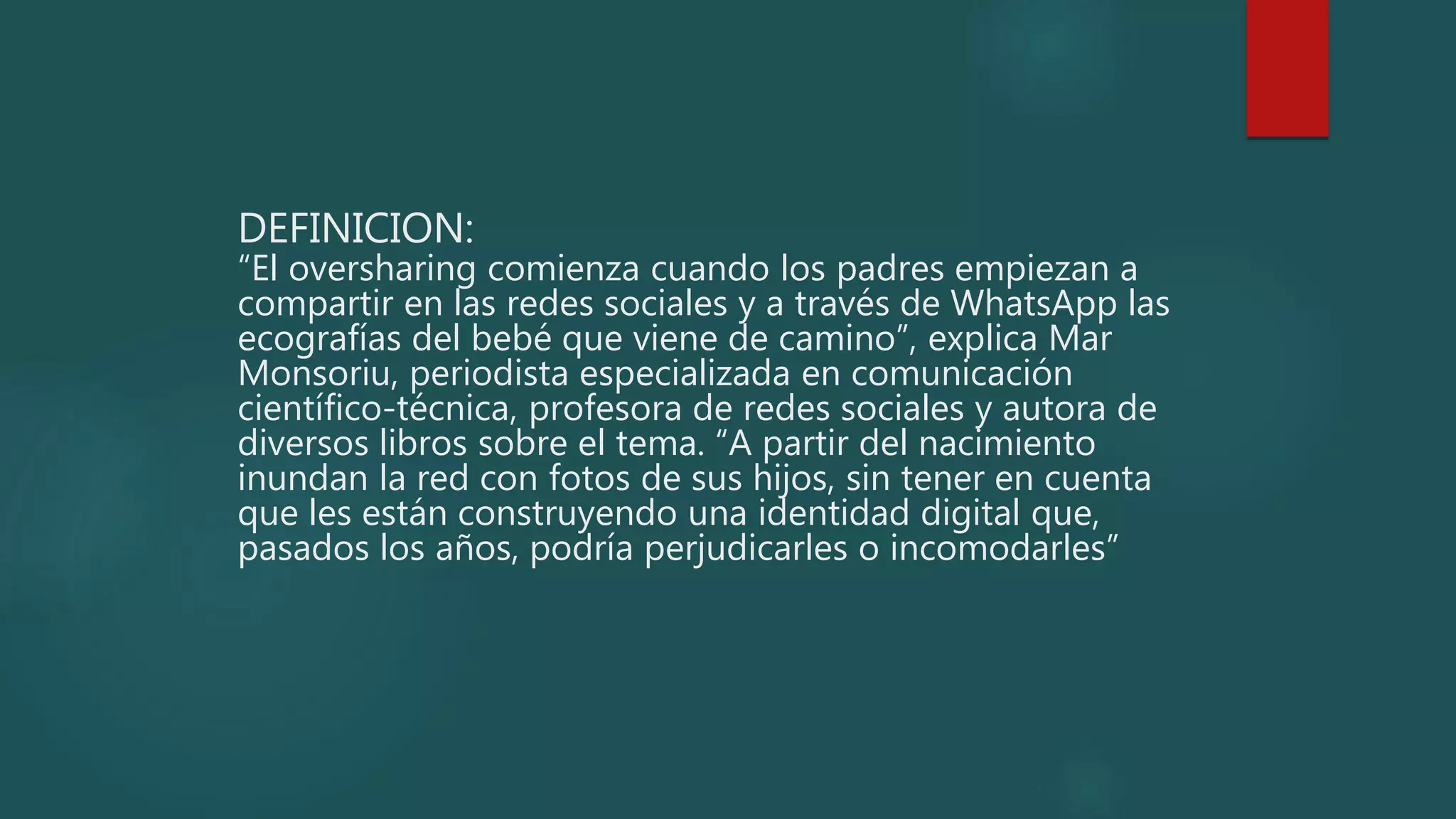 Que es el oversharing? | PPT