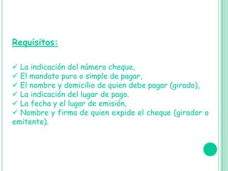 El Cheque | PPTX