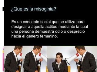 Misoginia y misandria | PPTX