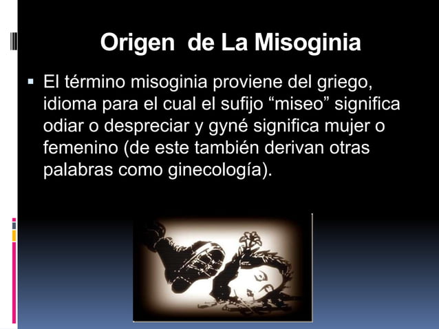 Misoginia y misandria | PPT