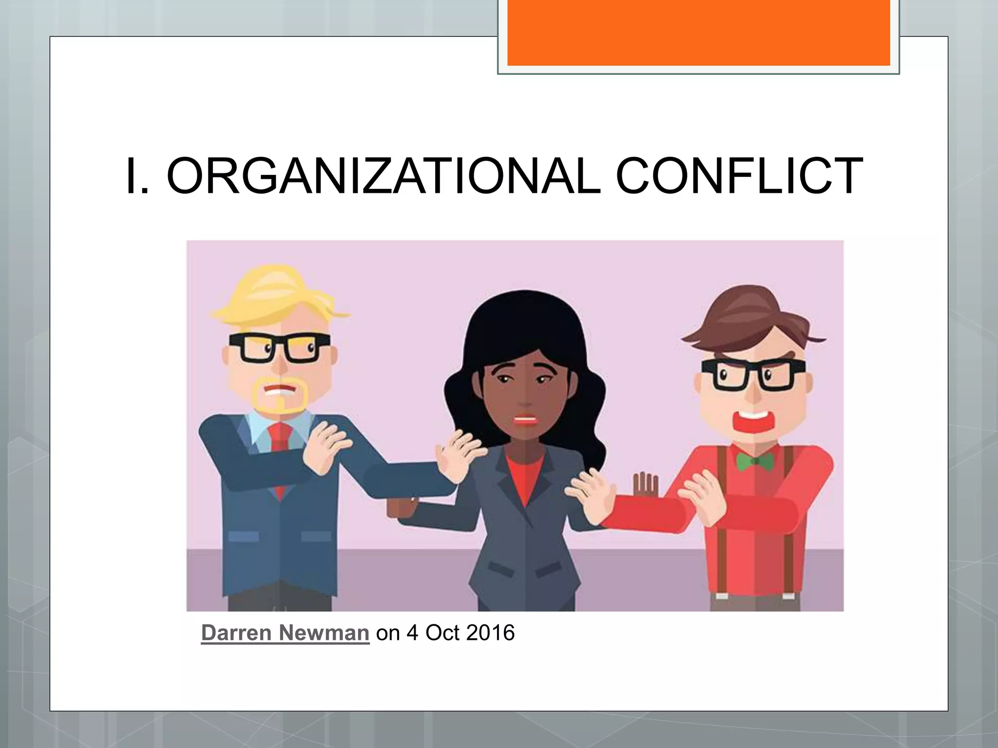 organization conflict | PPTX