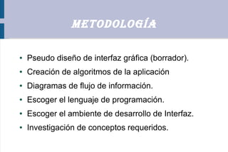 Diapositia exposicion proyecto de programacion | ODP | Programming Languages | Computing