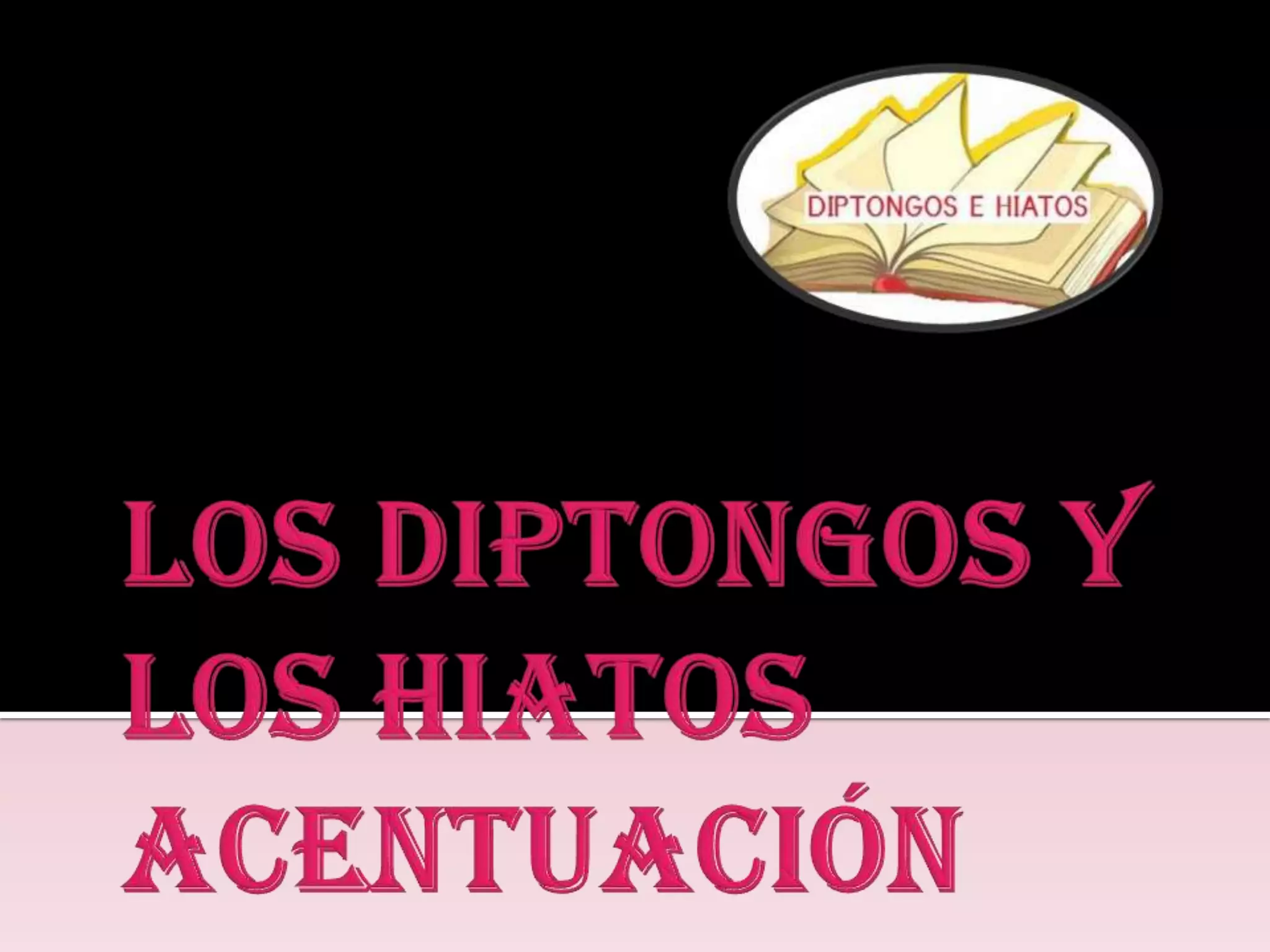 Los diptongos e hiatos | PPTX