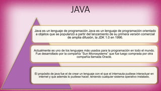 Diapositiva java | PPTX