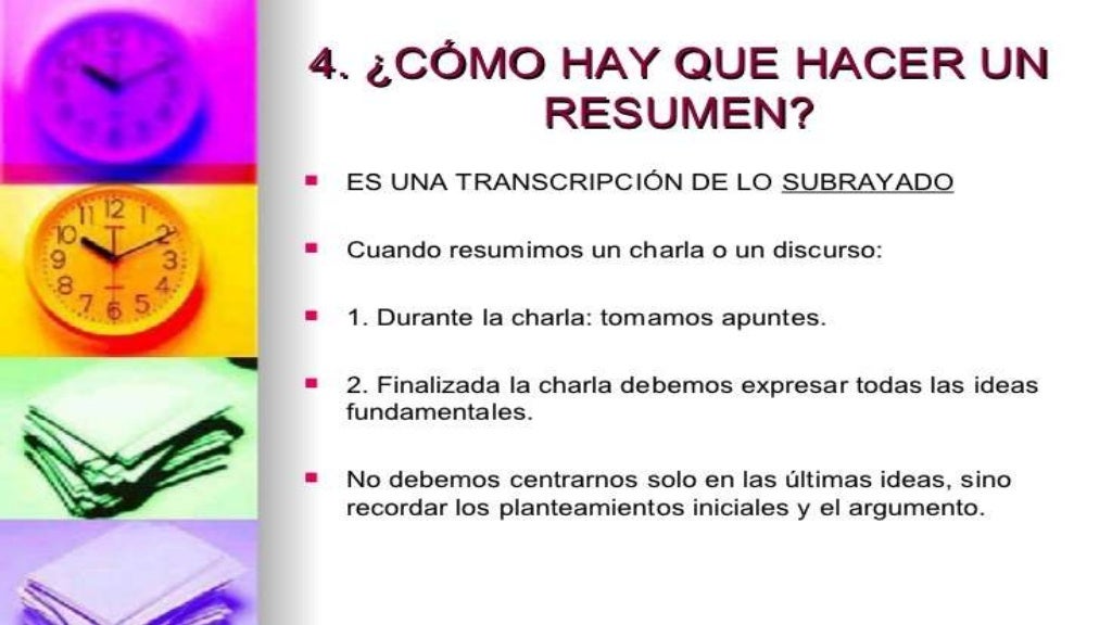 ¿QUÉ ES UN RESUMEN?