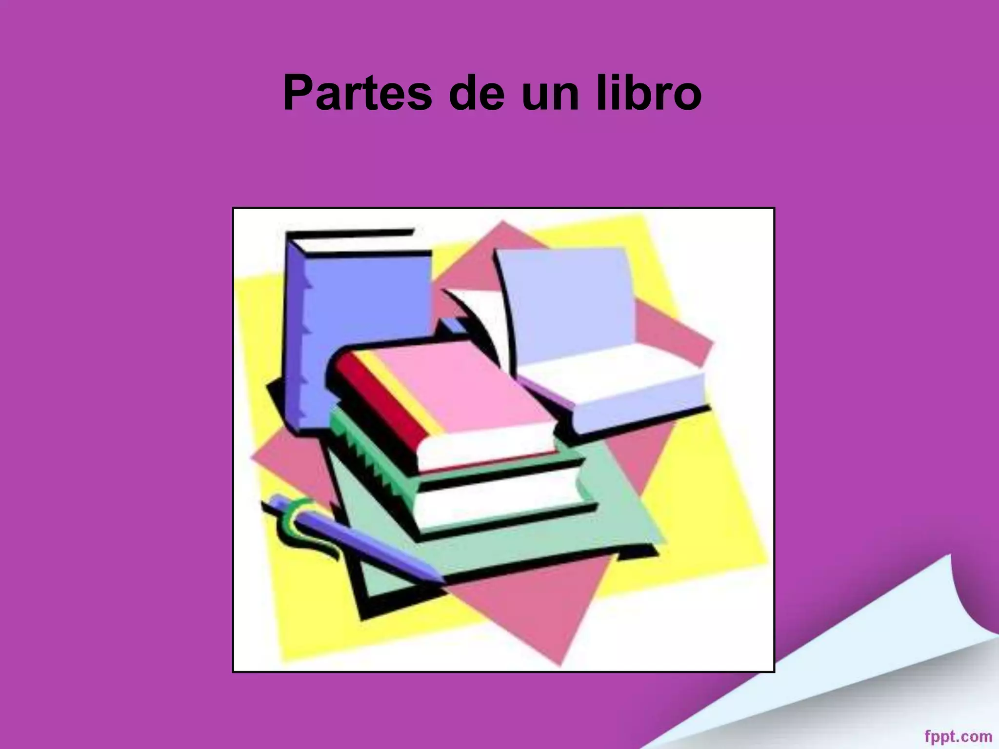 el libro y sus partes | PPT