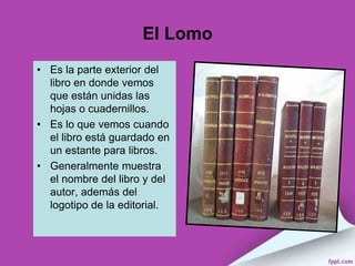 el libro y sus partes | PPTX